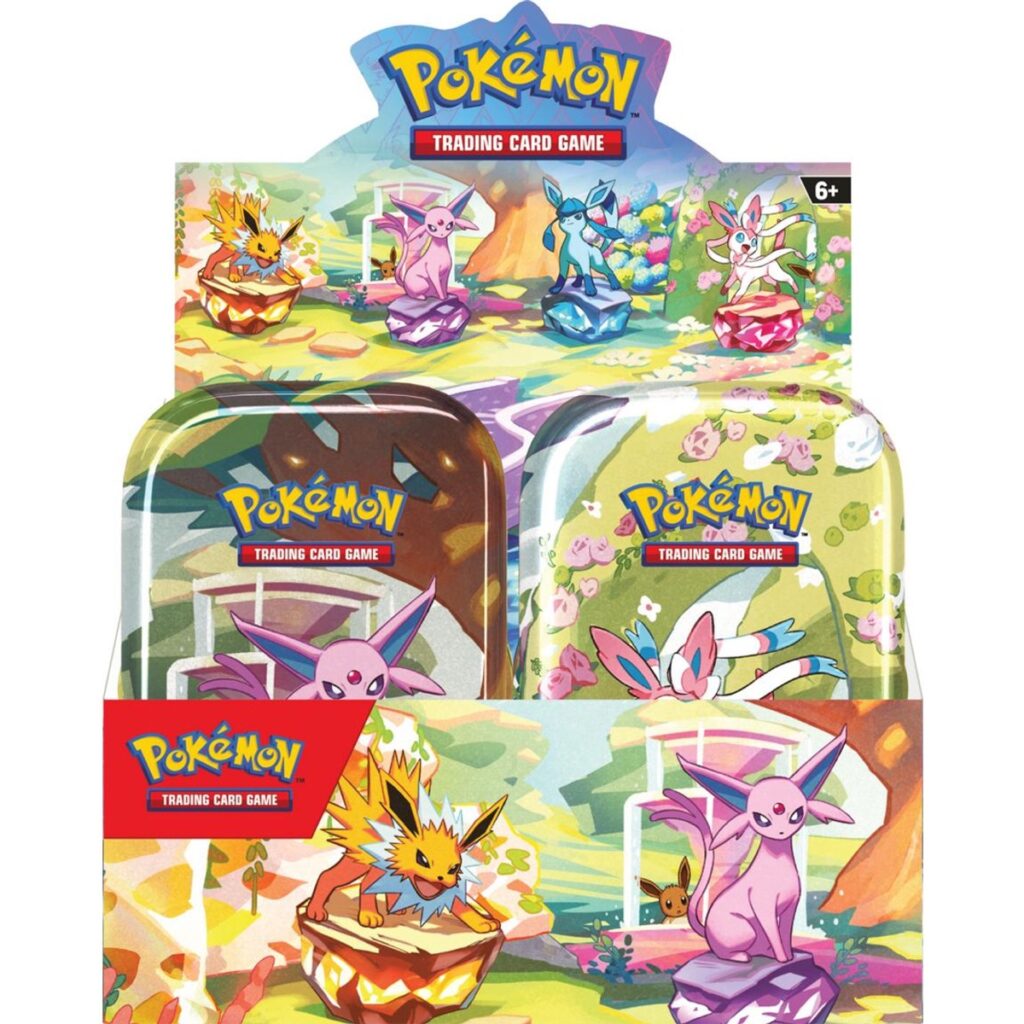 Prismatic Evolutions Mini Tin Display – PKMN World