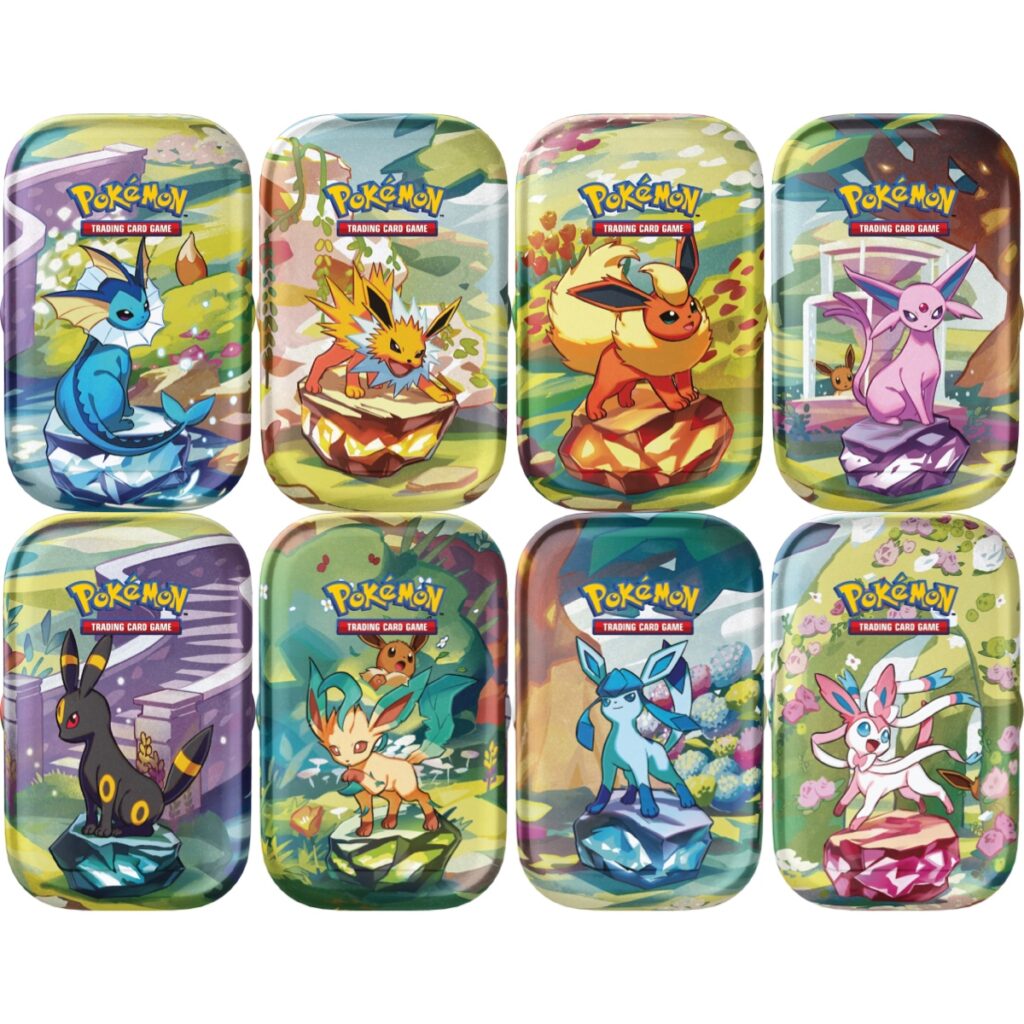 Prismatic Evolutions Mini Tin Display – PKMN World